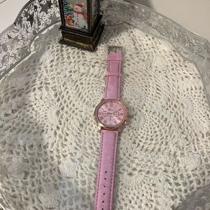 Geneva | Accessories | Newroman Numerals Geneva Pink Watch | Poshmark